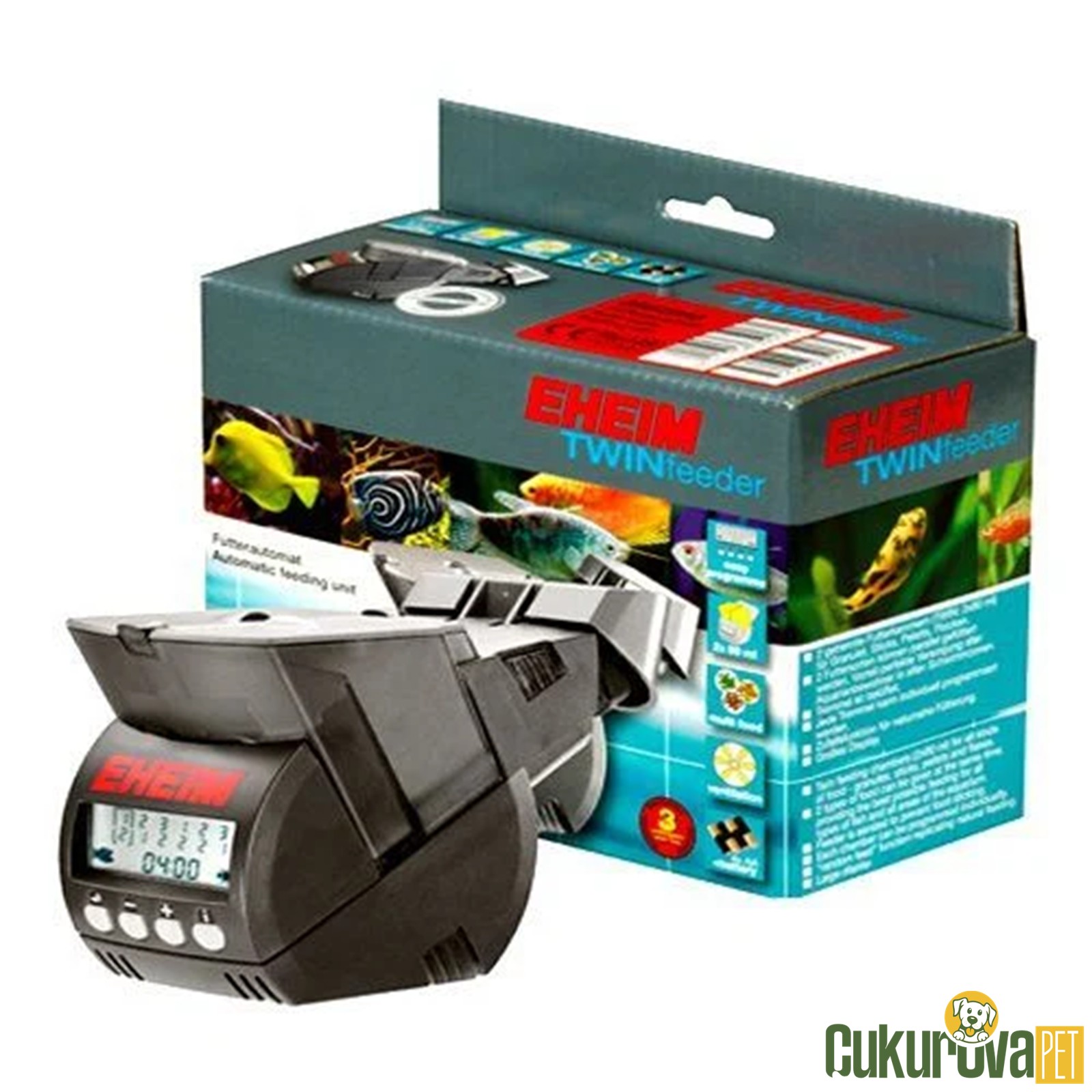 Eheim Twin 3582 Çift Hazneli Otomatik Akvaryum Yemleme Makinesi ...